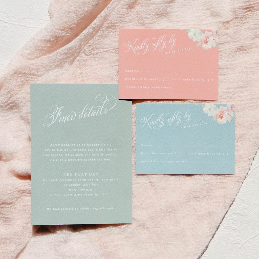 Pastel floral invitation | Wedding Invitations and Wedding Stationery ...