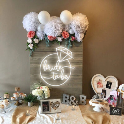 Bride to Be Diamond Ring Shape Neon Wedding Sign | Wedding Invitations ...