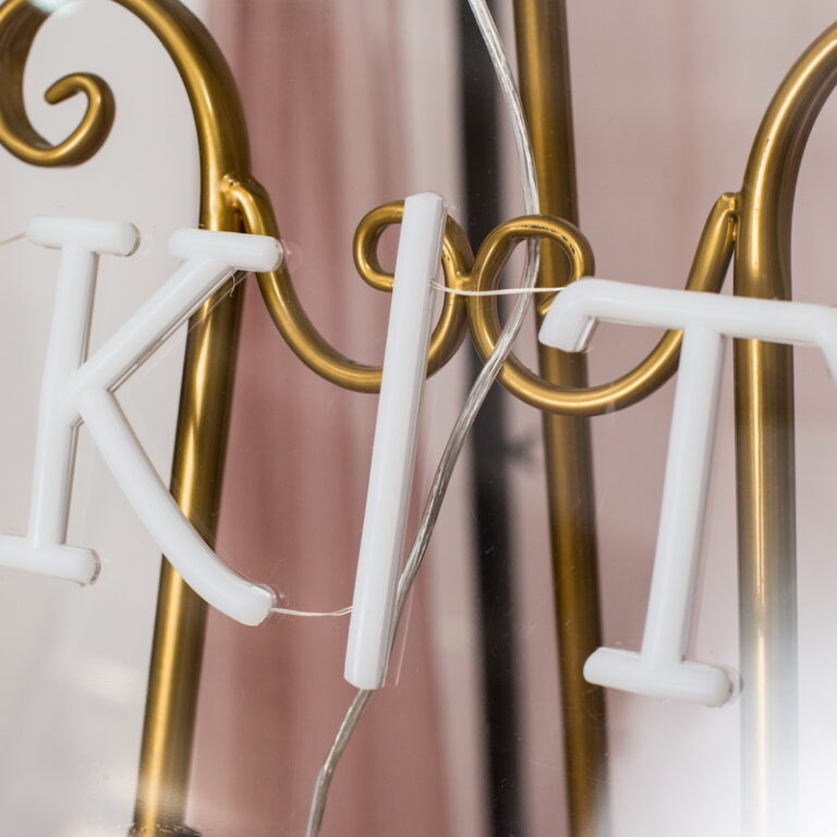 Neon Wedding Sign, Monogram Geometric with Initials | Wedding ...