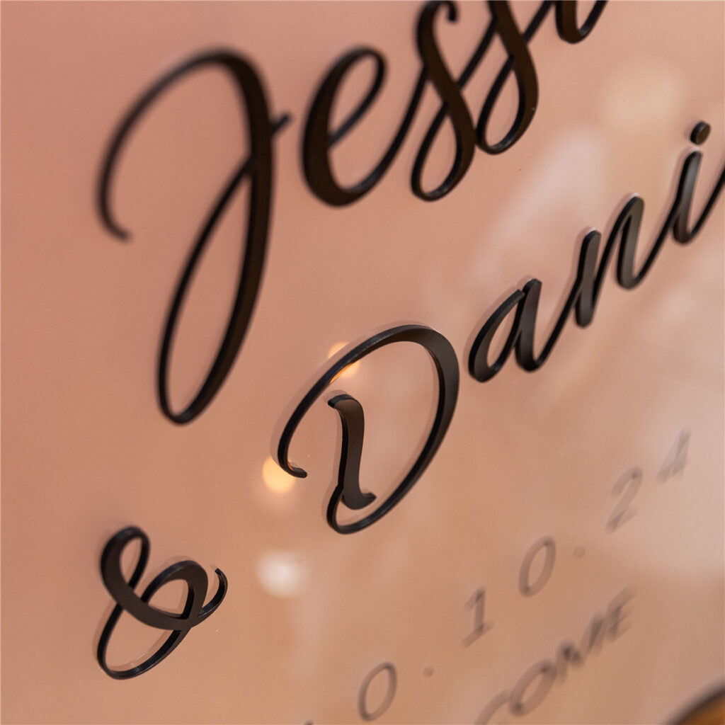 Acrylic Welcome Sign with 3d Raised Letters | Wedding Invitations and ...