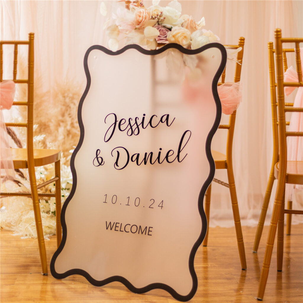 Acrylic Welcome Sign with 3d Raised Letters | Wedding Invitations and ...